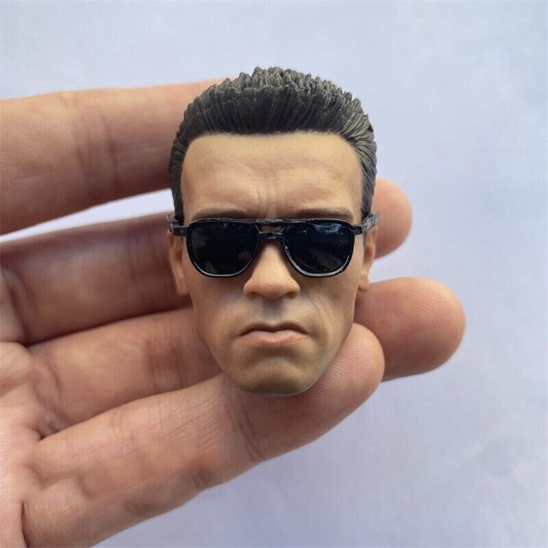 Best Sell 1/6 Terminator Arnold Schwarzenegger With Glasses Male Head ...